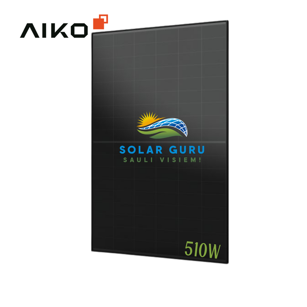 AIKO Saules panelis 510W, N-type ABC, GEN2, full black – SolarGuru.lv